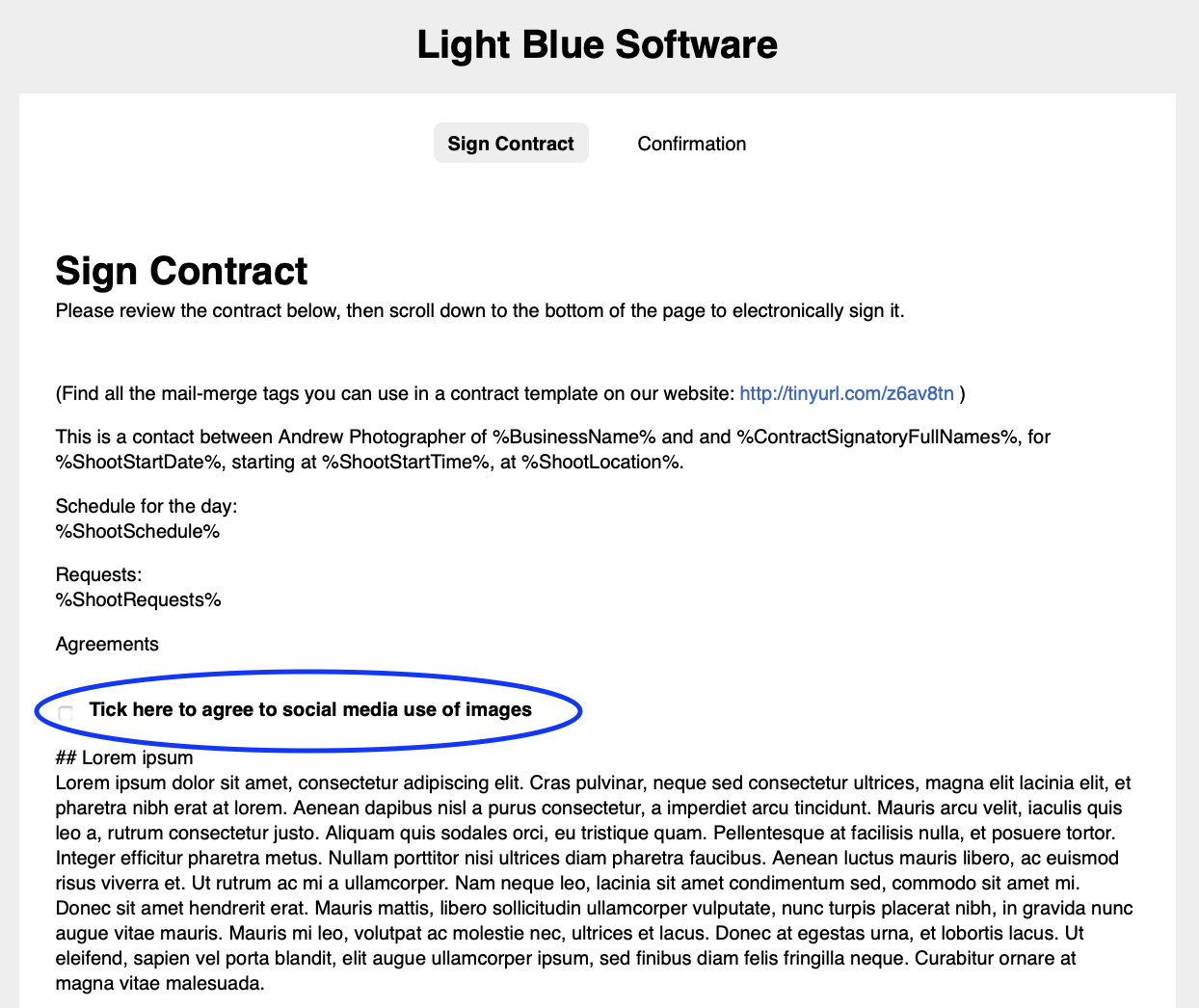 Light Blue’s powerful online contracts – Light Blue