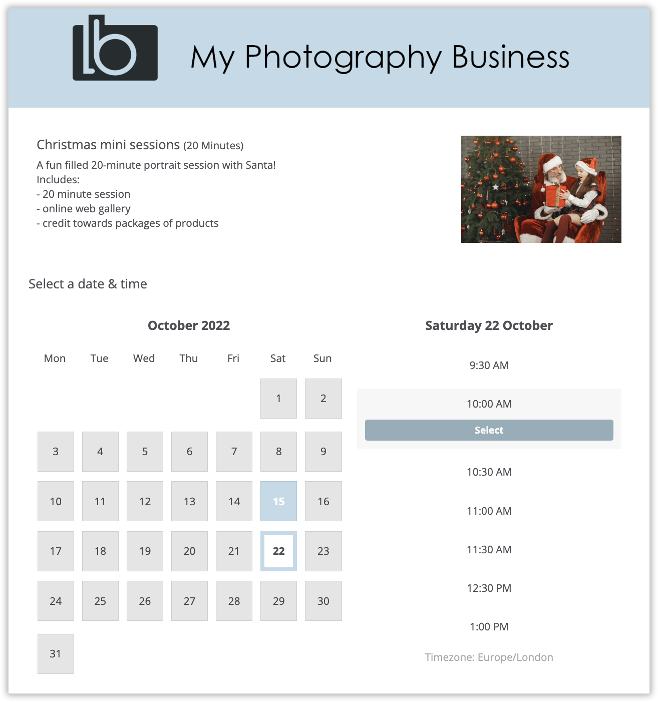 How to run a successful Christmas mini-session campaign – Light Blue