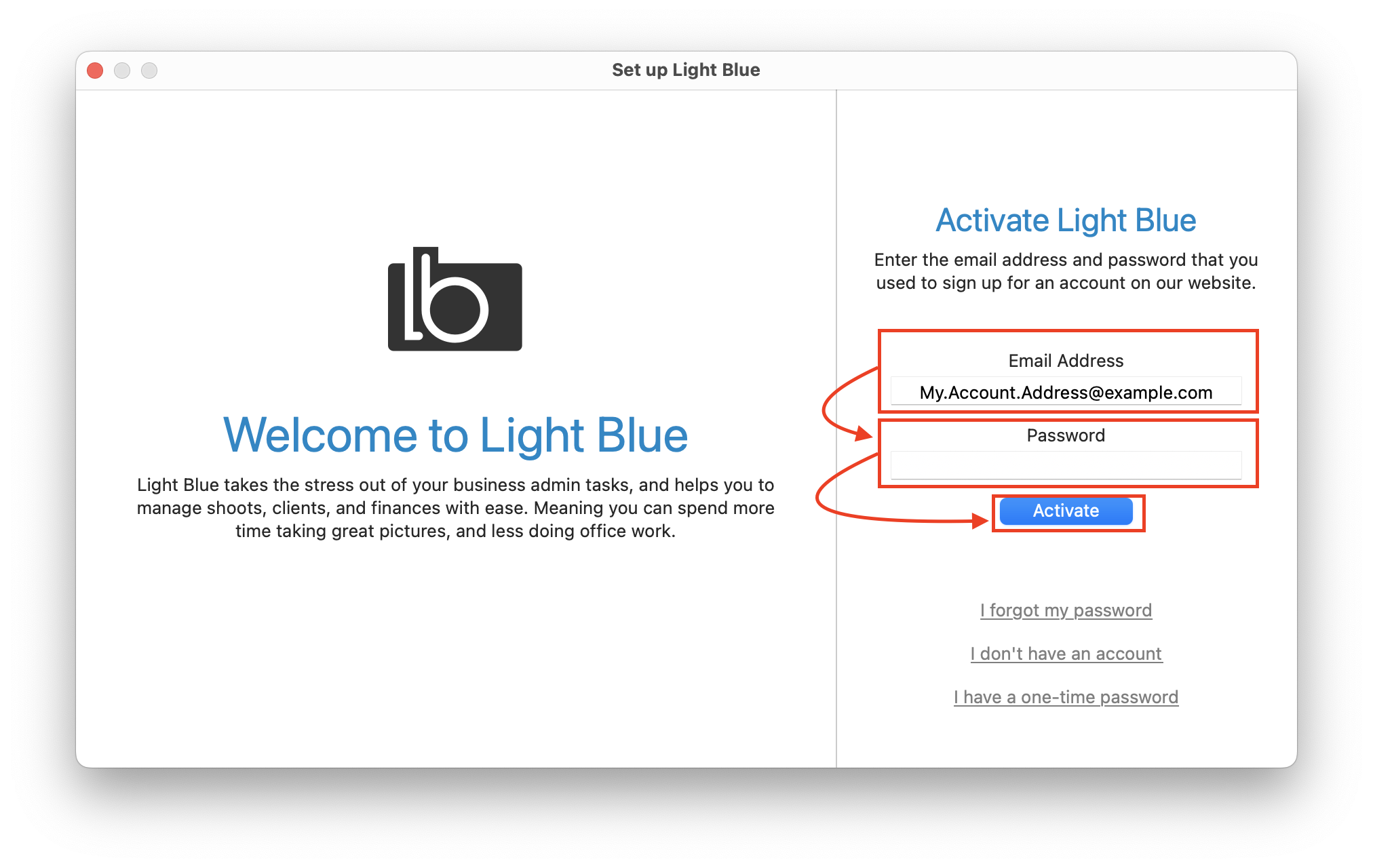 How to set up Light Blue on a new computer – Light Blue