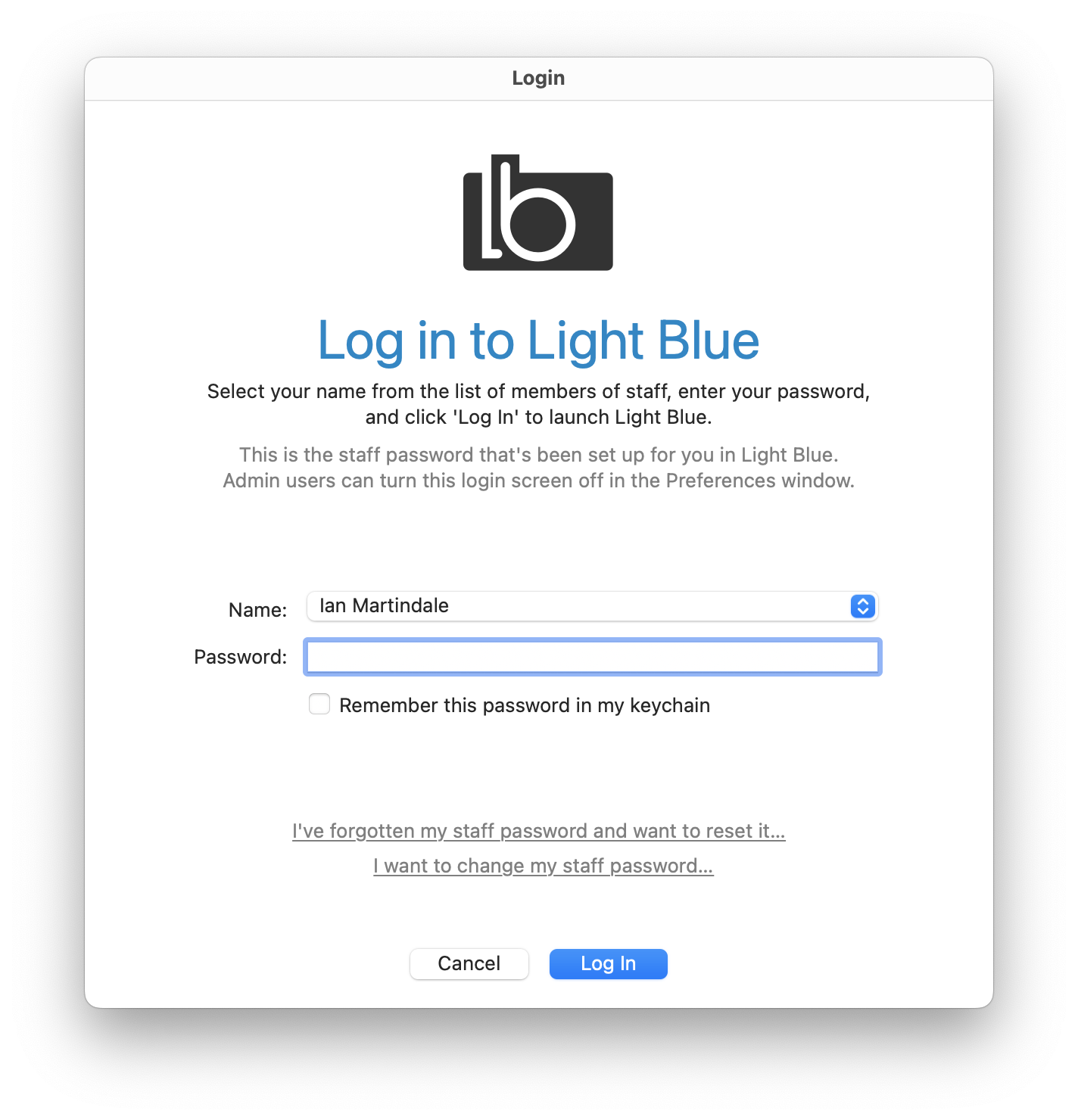 How to set up Light Blue on a new computer – Light Blue