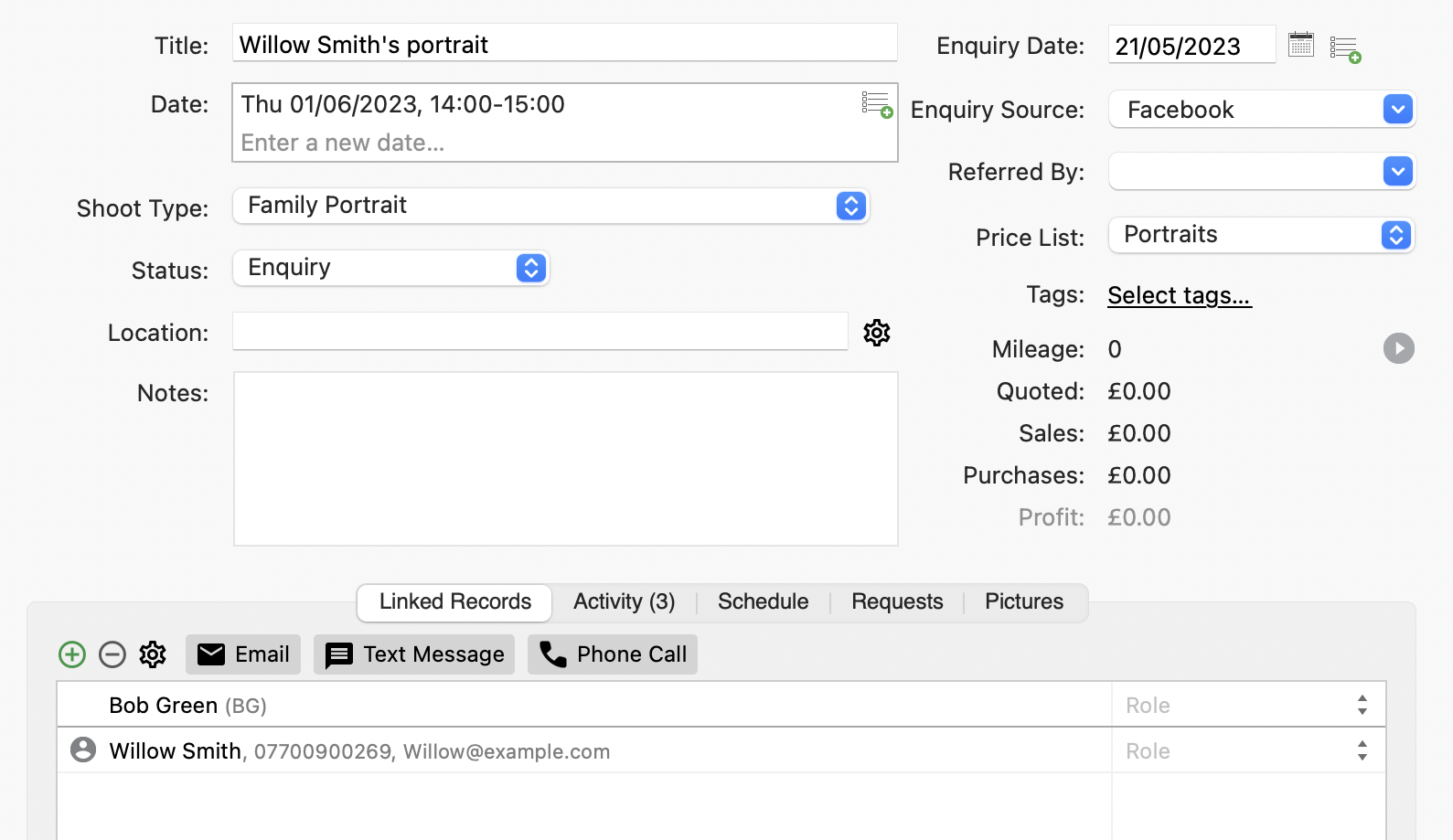Shoots: how to quickly book a shoot via the Calendar view – Light Blue