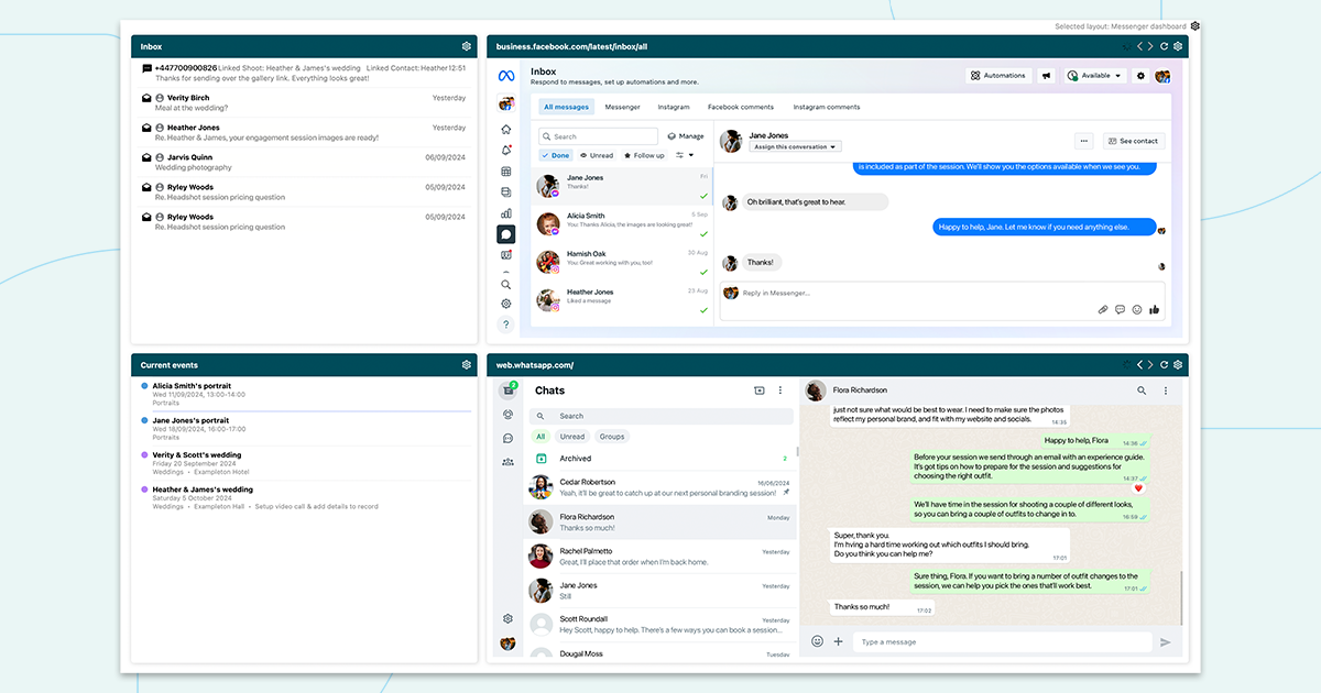 Keep All Client Messages in One Place with a Custom Dashboard – Light Blue
