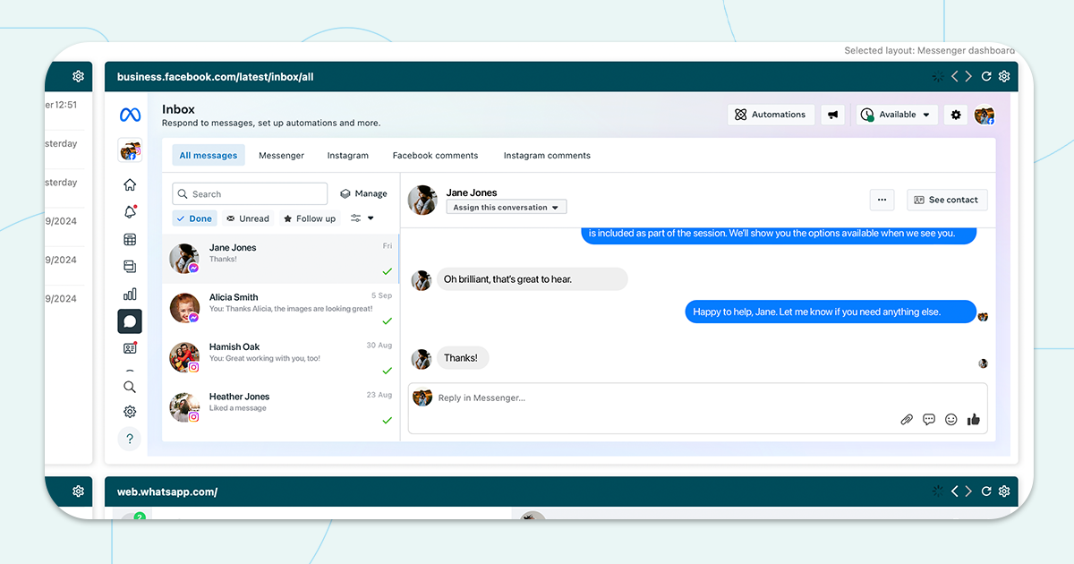 Keep All Client Messages in One Place with a Custom Dashboard – Light Blue