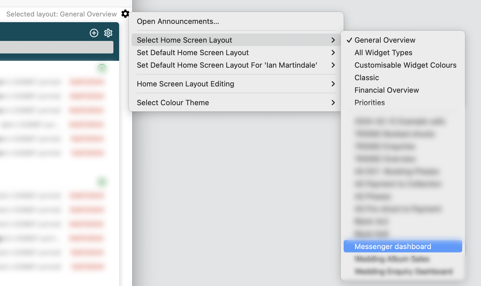 Creating a custom messenger home screen – Light Blue