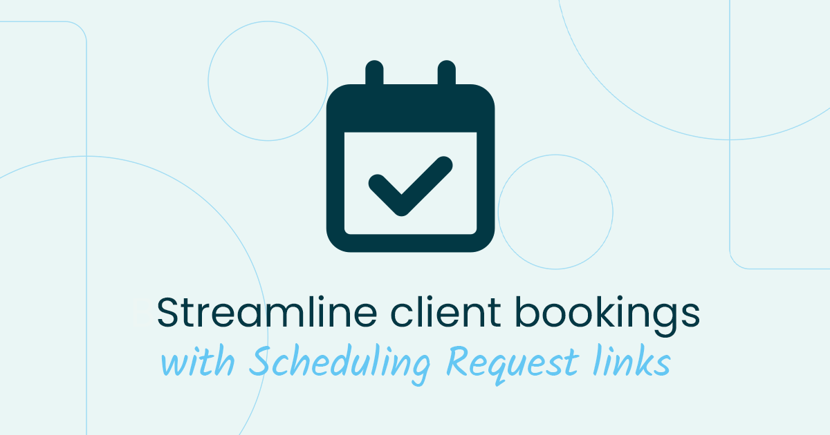 Streamline Client Bookings with Scheduling Request Links – Light Blue